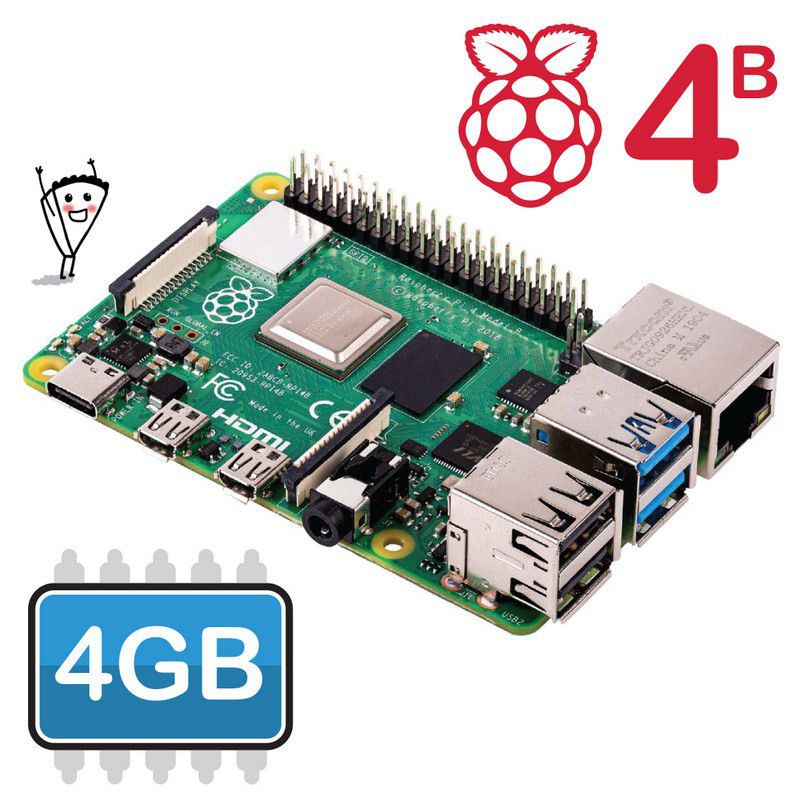 Official Raspberry Pi 4 Model B 4GB และชุดอุปกรณ์